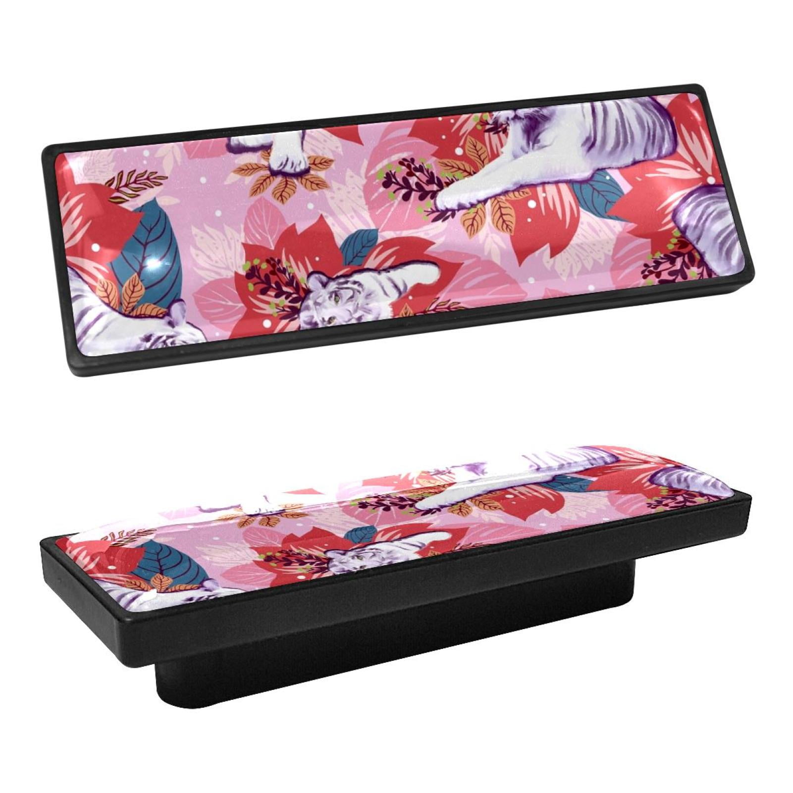 4 Pcs Rectangle Cabinet Handle Cupboard Knob Drawer Pulls Handle Tiger ...