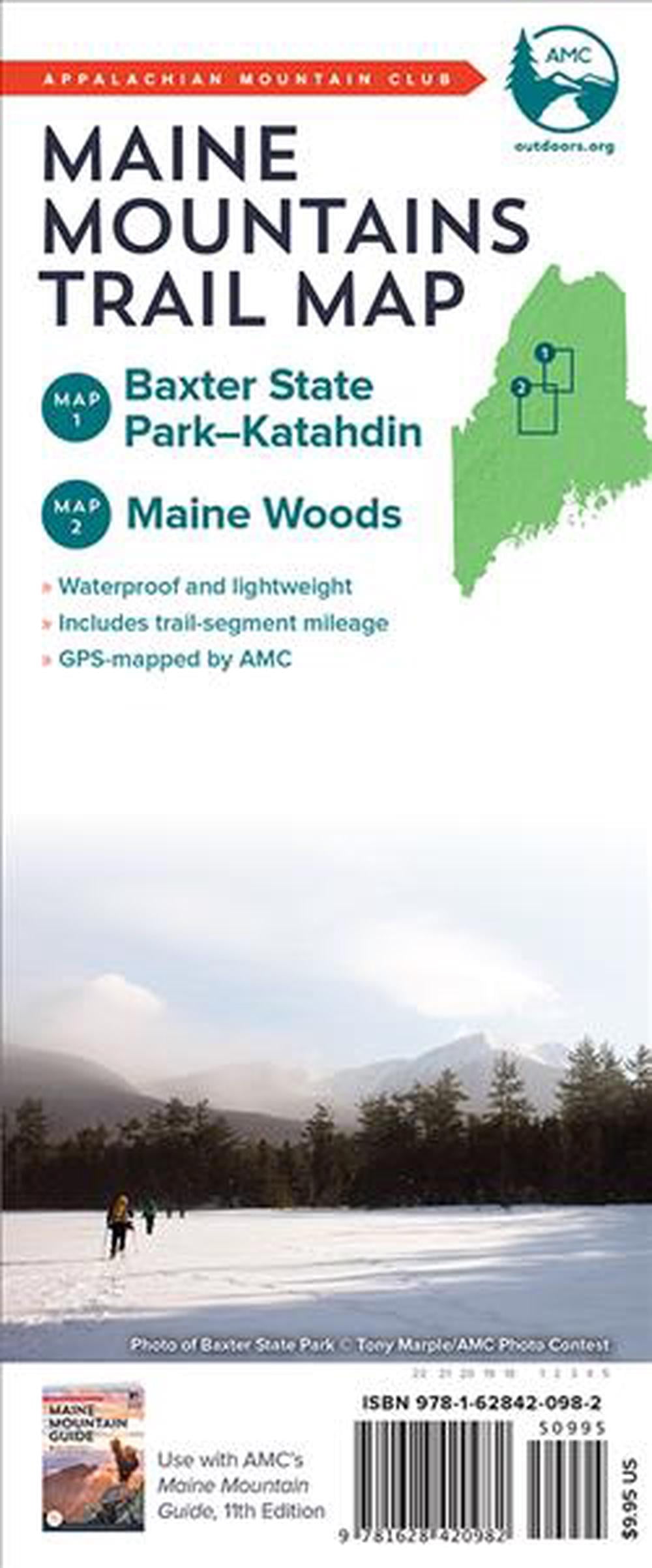 Amc maine mountains trail maps 1-2: baxter state park-katahdin and ...