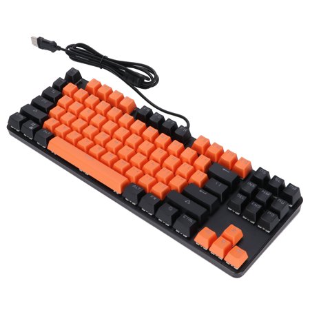 Mechanical Keyboard, Two-Tone Dual-color Keycap 87 Keys Keyboard Gaming ...
