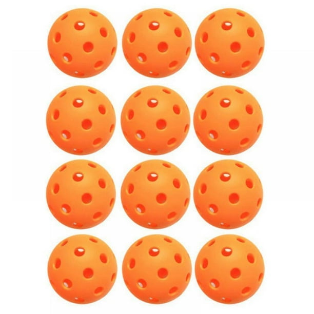 40 Holes Outdoor Pickleballs USA Pickleball Approved Ball Orange 12 ...