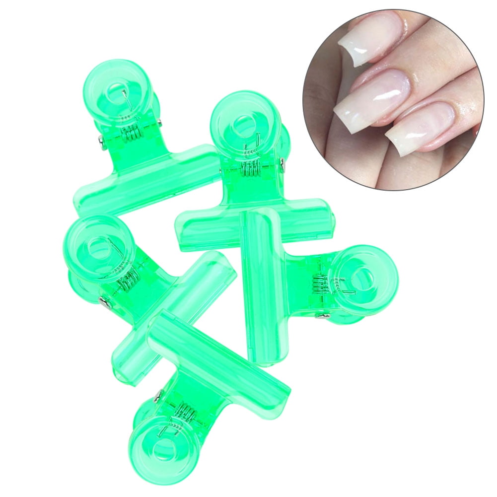 FAGINEY 5pcs 4 Colors C Curve Nail Extension Clips Multi-functional ...