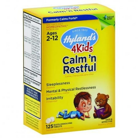 Hyland's 4 Kids Natural Calm'n Restful Tablets, Natural Relief of ...