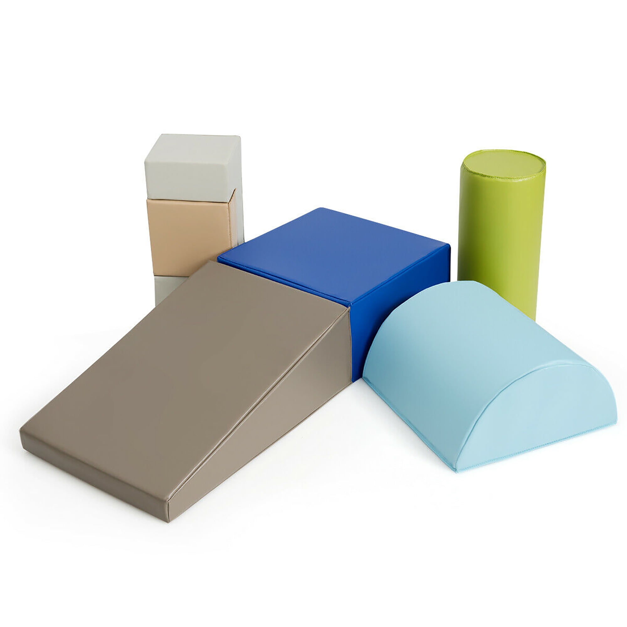 Costway 6 Piece Climb Crawl Play Set Indoor Kids Baby Toddler Safe Soft ...