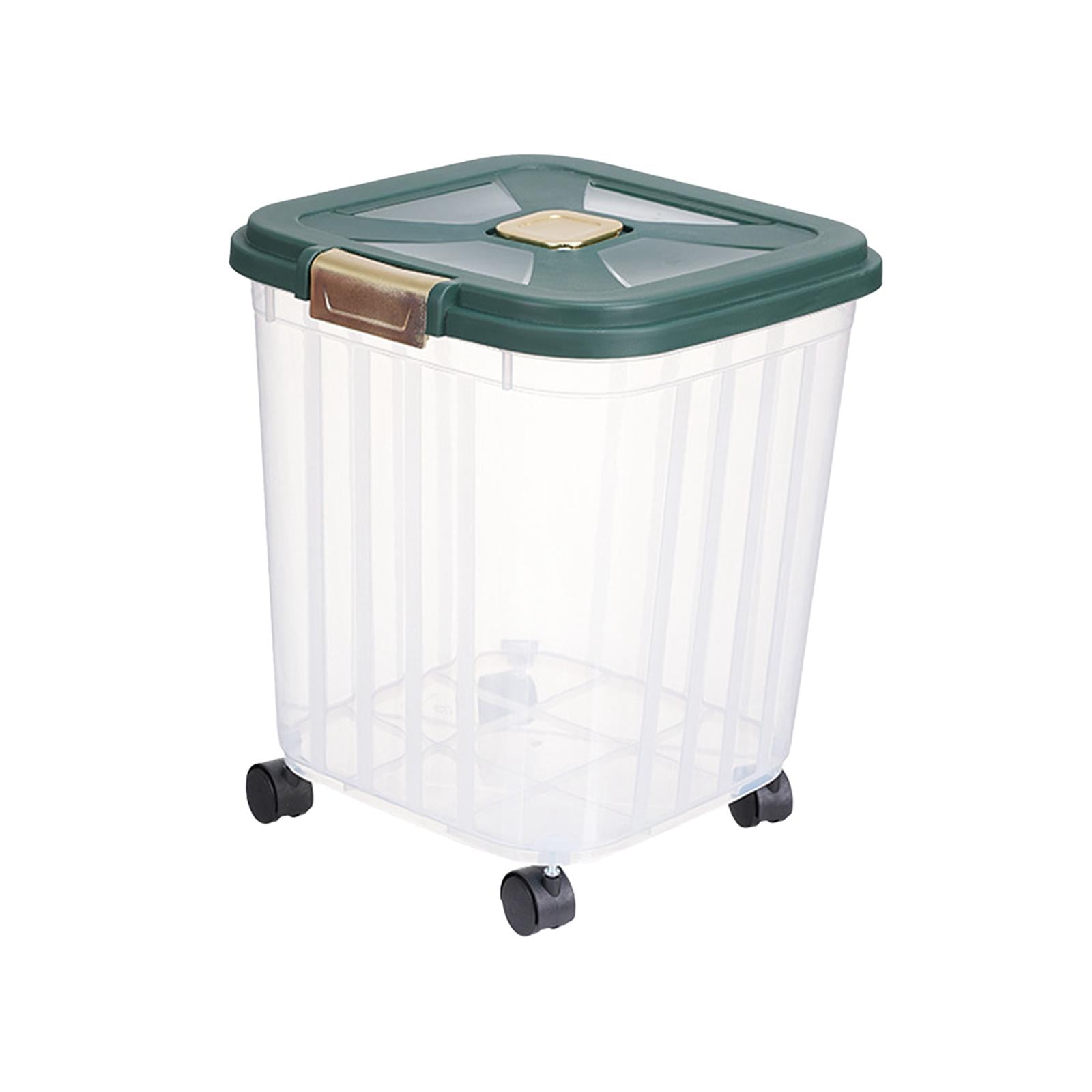 Dry Food Container, Food Holder Bin with Caster, Multipurpose Rice ...