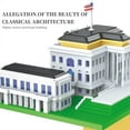 HI-REEKE Architecture Micro Mini Building Block Set The White House ...