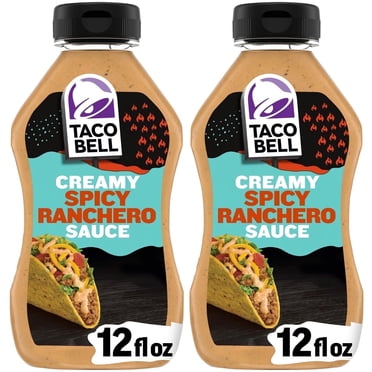 Taco Bell Creamy Chipotle Sauce 12 fl oz Bottle Spicy Flavor for ...