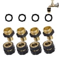 3/4" GHT Garden Hose Quick Connect Set, 2026 Upgraded Leak-Proof Male ...