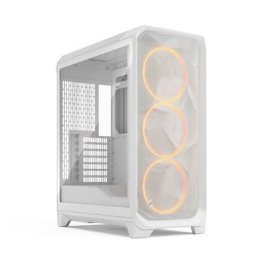Fractal Design Focus 2 RGB White ATX mATX Mini ITX Clear Tinted ...