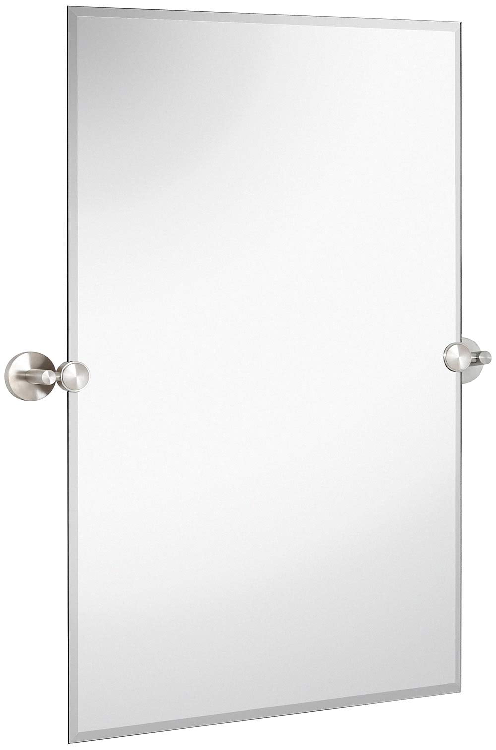Hamilton Hills Large Pivot Rectangle Mirror With Brushed Chrome Wall ...