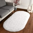 TWINNIS Super Fluffy Oval Area Rugs Bedroom Living Room Nursery Room ...