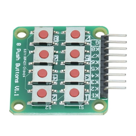 Gupbes Button Key Module,Button Key Module Keypad Board 2x4 Matrix 8 ...