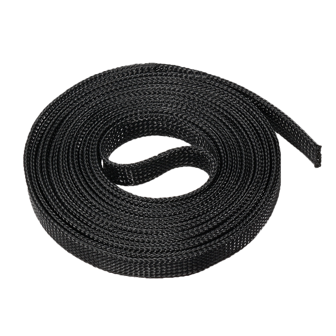 PET Cable Wire Wrap 10mm Expandable Braided Sleeving Black 9.84ft ...