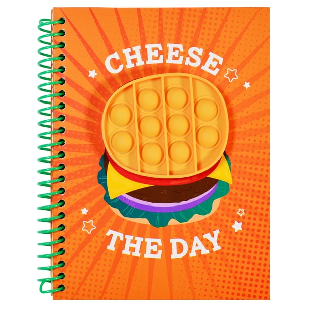 Pen + Gear Cheese Burger Bubble Pop Fidget Journal - 120 Lined Paper ...