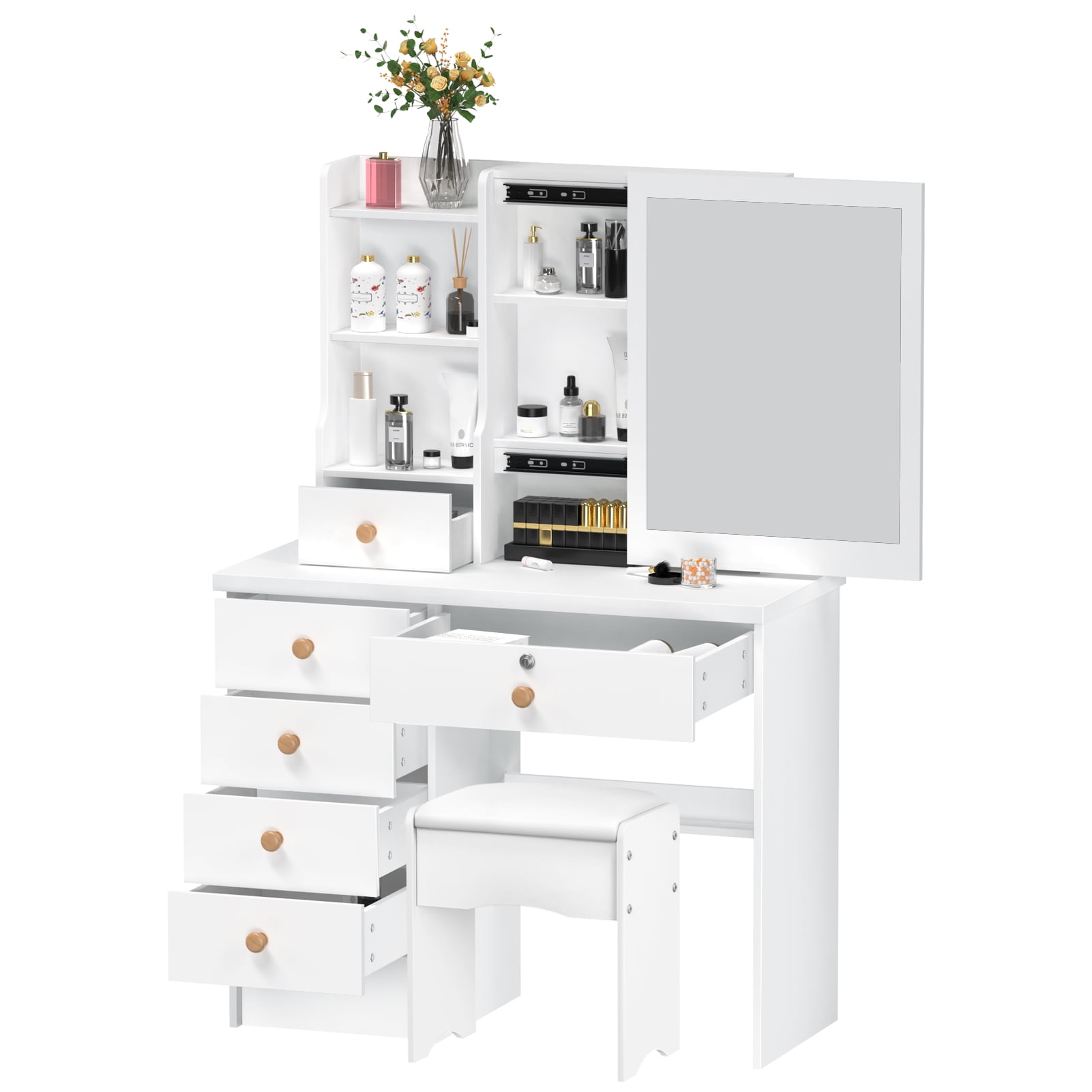Click here for Unbranded Vanity Desk With Sliding Mirror  Bedroom... prices