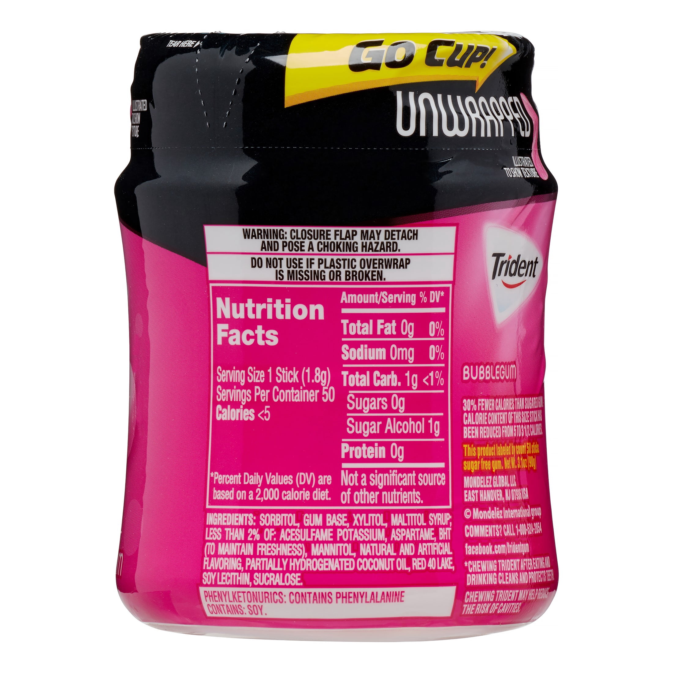 New Trident Unwrapped Gum Upc