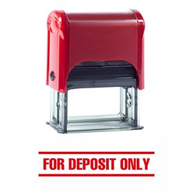 Consolidated Stamp, COS035523, Pre-inked For Deposit Only Message Stamp ...