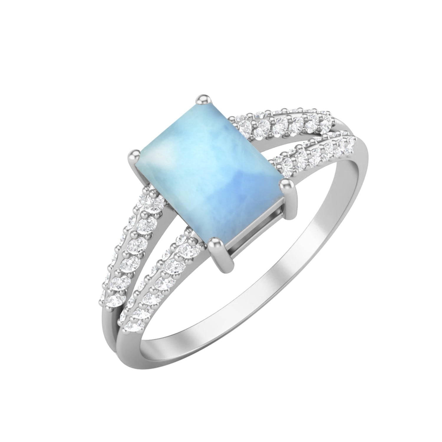 Click here for Mooneye 7x5mm Larimar Gemstone 925 Sterling Sterli... prices