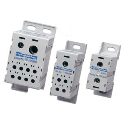Pack of 3, Mersen Fspdb1C Power Distribution Block, Finger Safe, 175A, Din Rail, 1-Pole, Fspdb ...