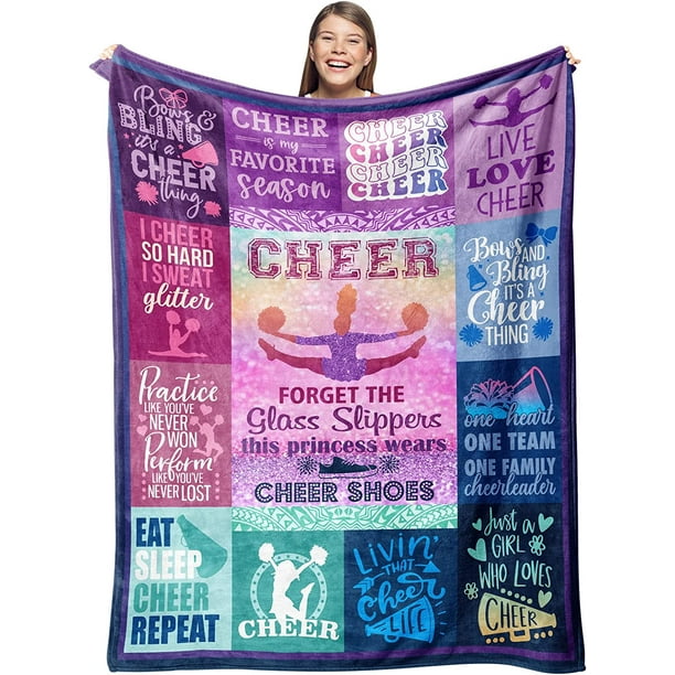 Cheerleader Gifts Blanket 50"x60" - Cheer Gifts for Cheerleaders ...