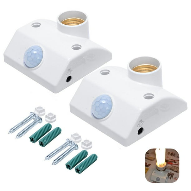 Junwell E27 Lamp Holder Screw Light Bulb Holder Led Pir Infrared Motion