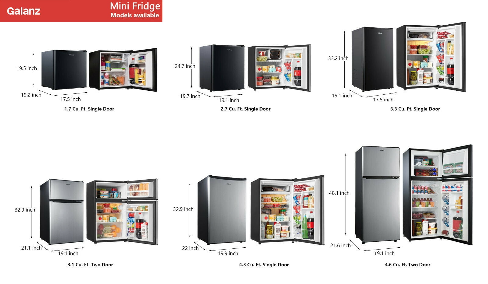 Samsung Mini Fridge Dimensions