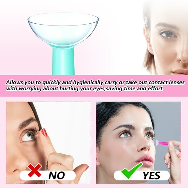 4 Pieces Universal Contacts Lens Inserter Suction Stick 4 Pieces Set ...