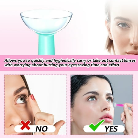 4 Pieces Universal Contacts Lens Inserter Suction Stick 4 Pieces Set ...