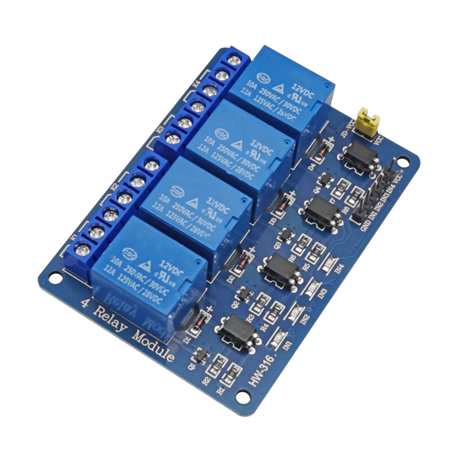 Kripyery 5V/12V/24V 1/2/4/8 Channels Relay Module Board - Good Anti ...