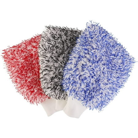 Microfiber wash mitt, ultra-soft wash mitt, limits the risk of ...