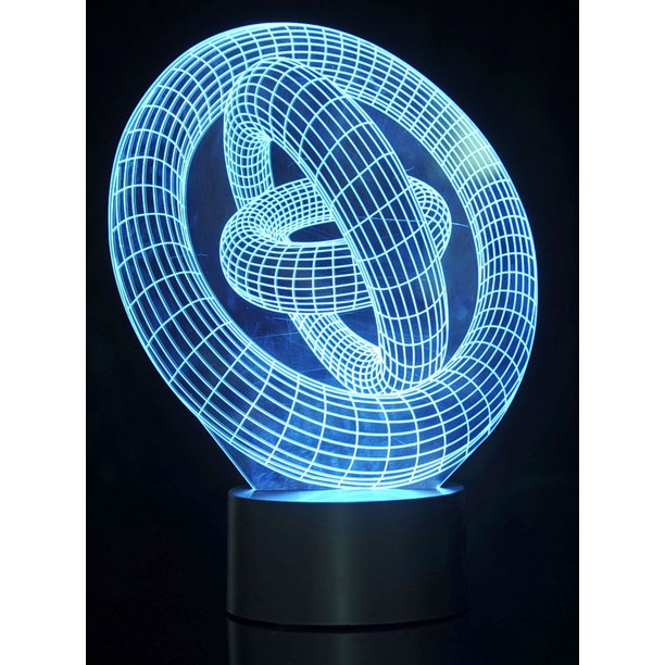 Bisontec 3D Ring-In-Ring Laser Cut Precision LED Lights - Walmart.com