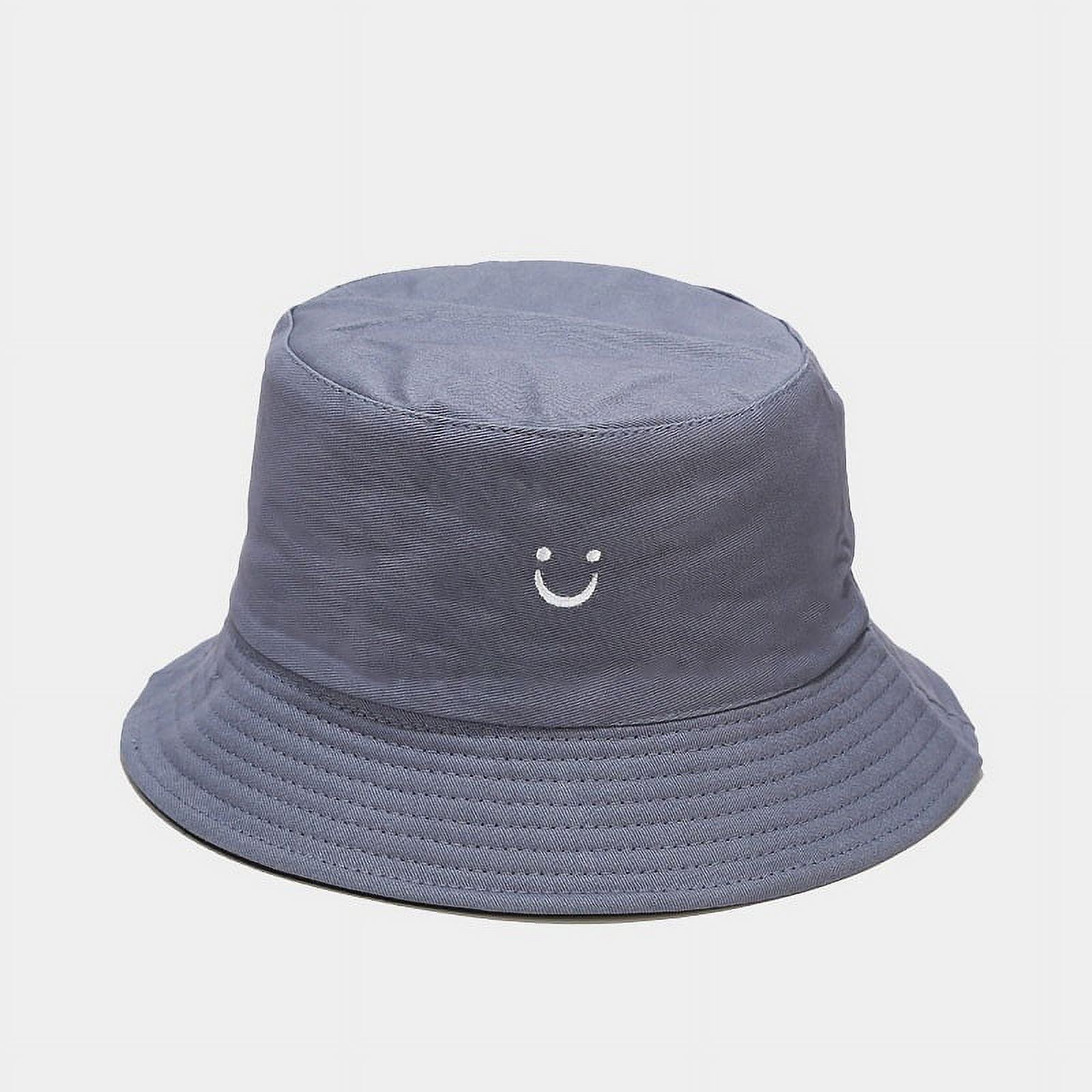 New Smiley Face Double-Sided Fisherman Hat Men's And Women's Street ...