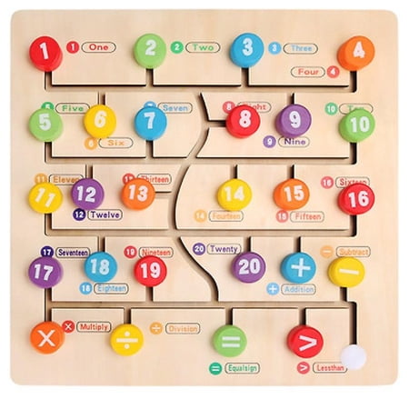 Xizioo Numerical Letter Labyrinth Wooden Toy Intelnce Development ...