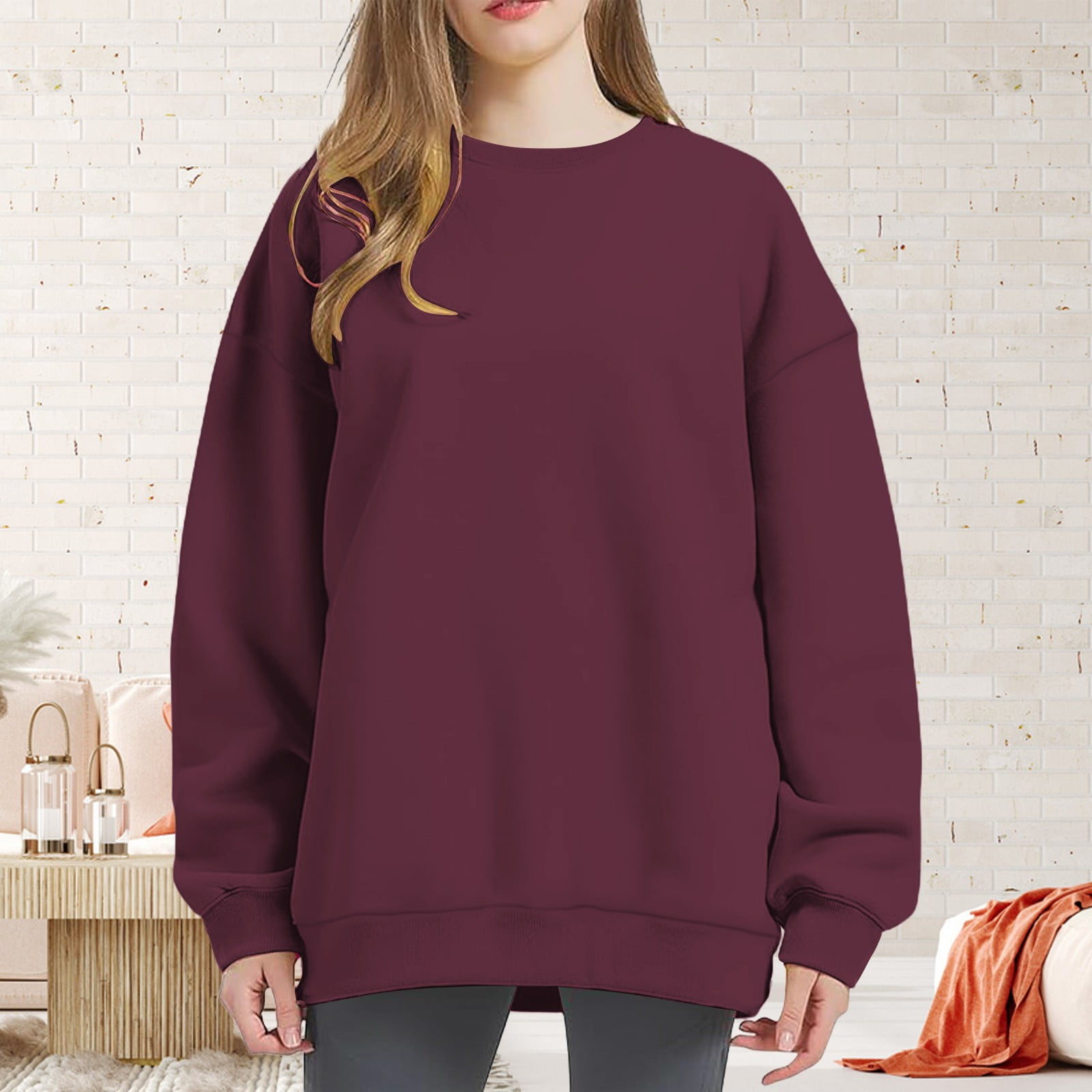 Click here for Imengl Womens Fashionable Casual Solid Sweatshirt... prices