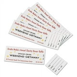 "Printable Tickets w/Tear-Away Stubs, 97 Bright, 65 lb Cover Weight, 8. ...