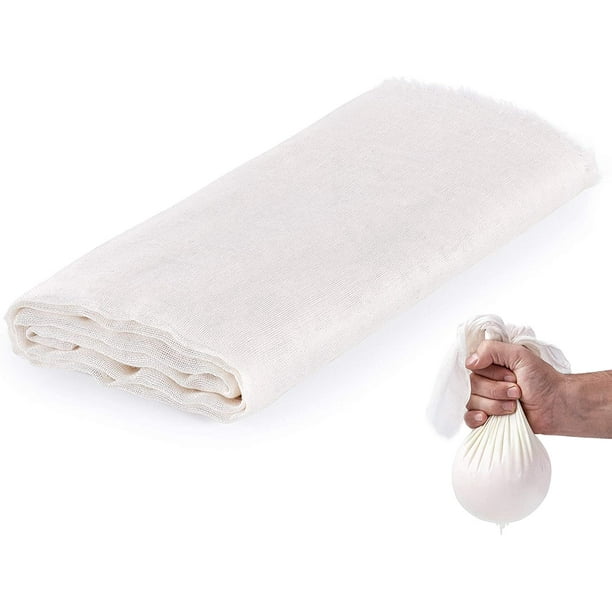 Zulay Kitchen White Reusable Ultra Fine Cheese Cloths Cotton - 2 Yard ...