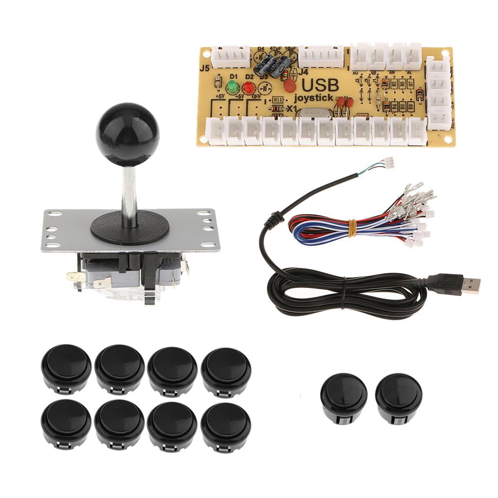cero retardo usb encoder board pc joystick diy kits para arcade juego negro Sunnimix Arcade Game ...