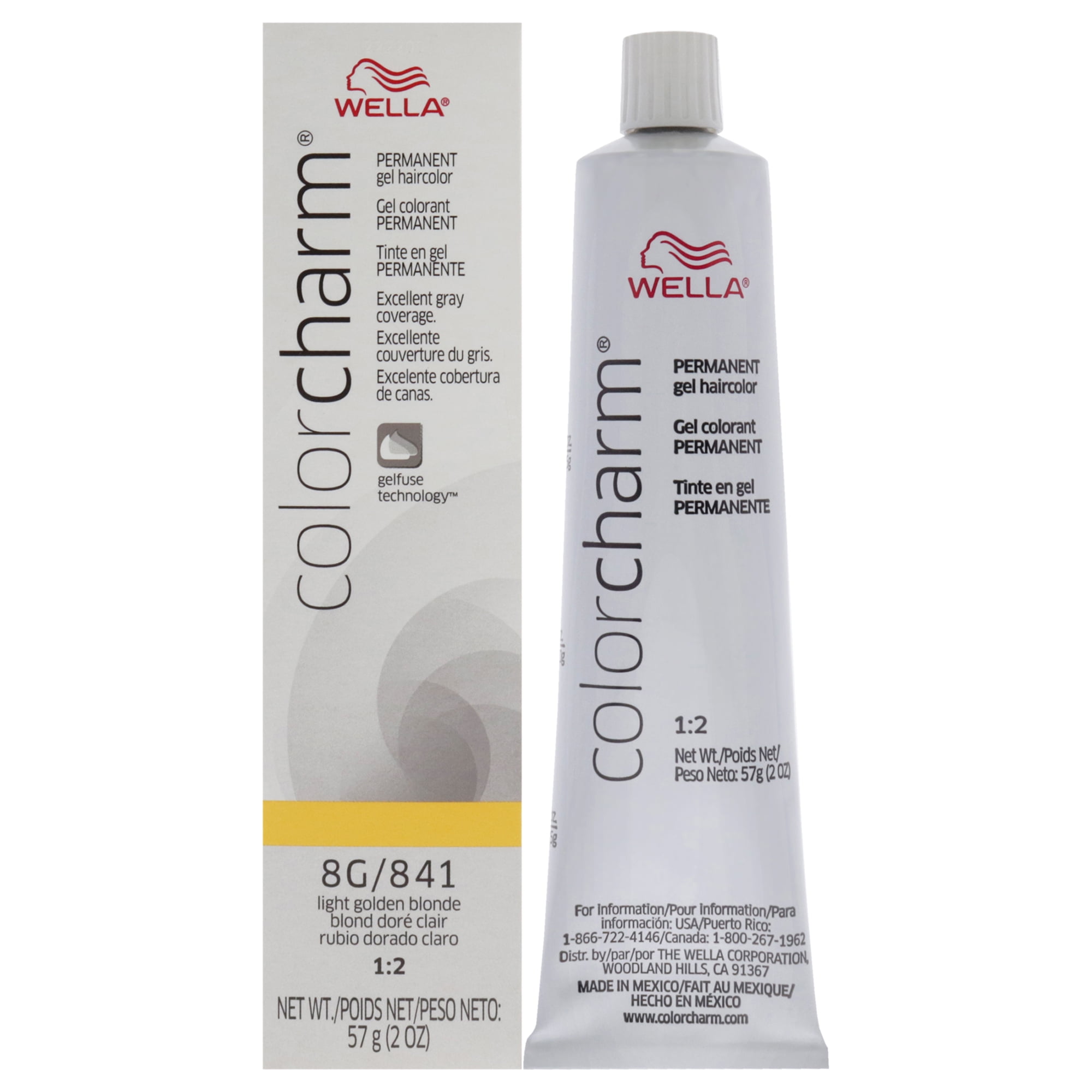 Gel colorante permanente para cabello Color Charm - 8G 841 rubio dorado ...