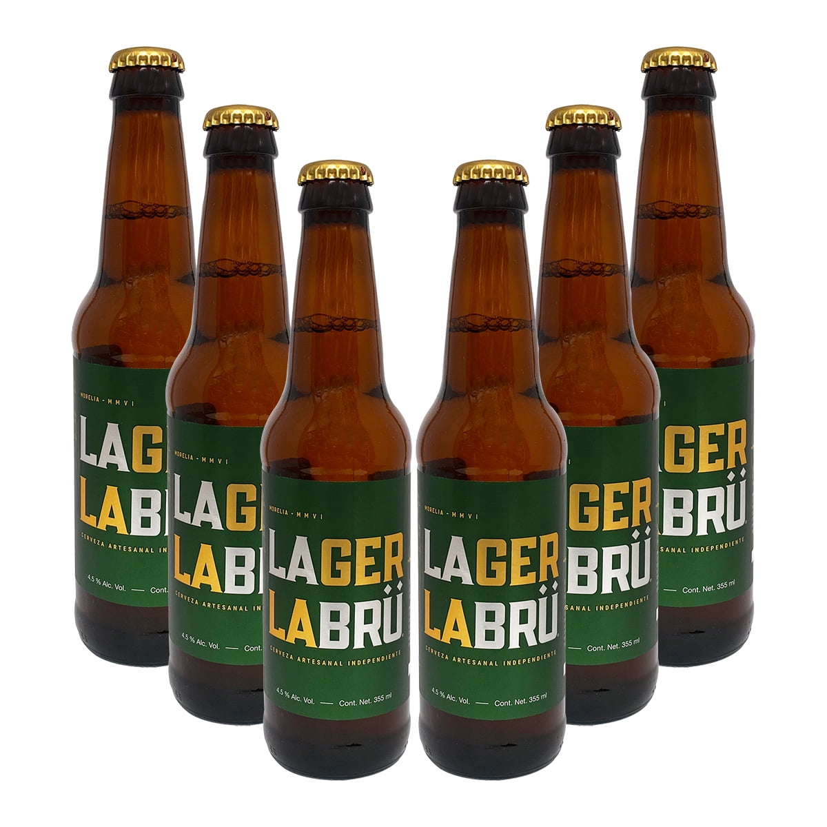 Six Pack Cerveza La Bru Lager 355 ml Lager | Walmart en línea