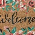 Mainstays Welcome Coir and Plaid Layering Doormat Set, 2 Pieces, 18" x ...