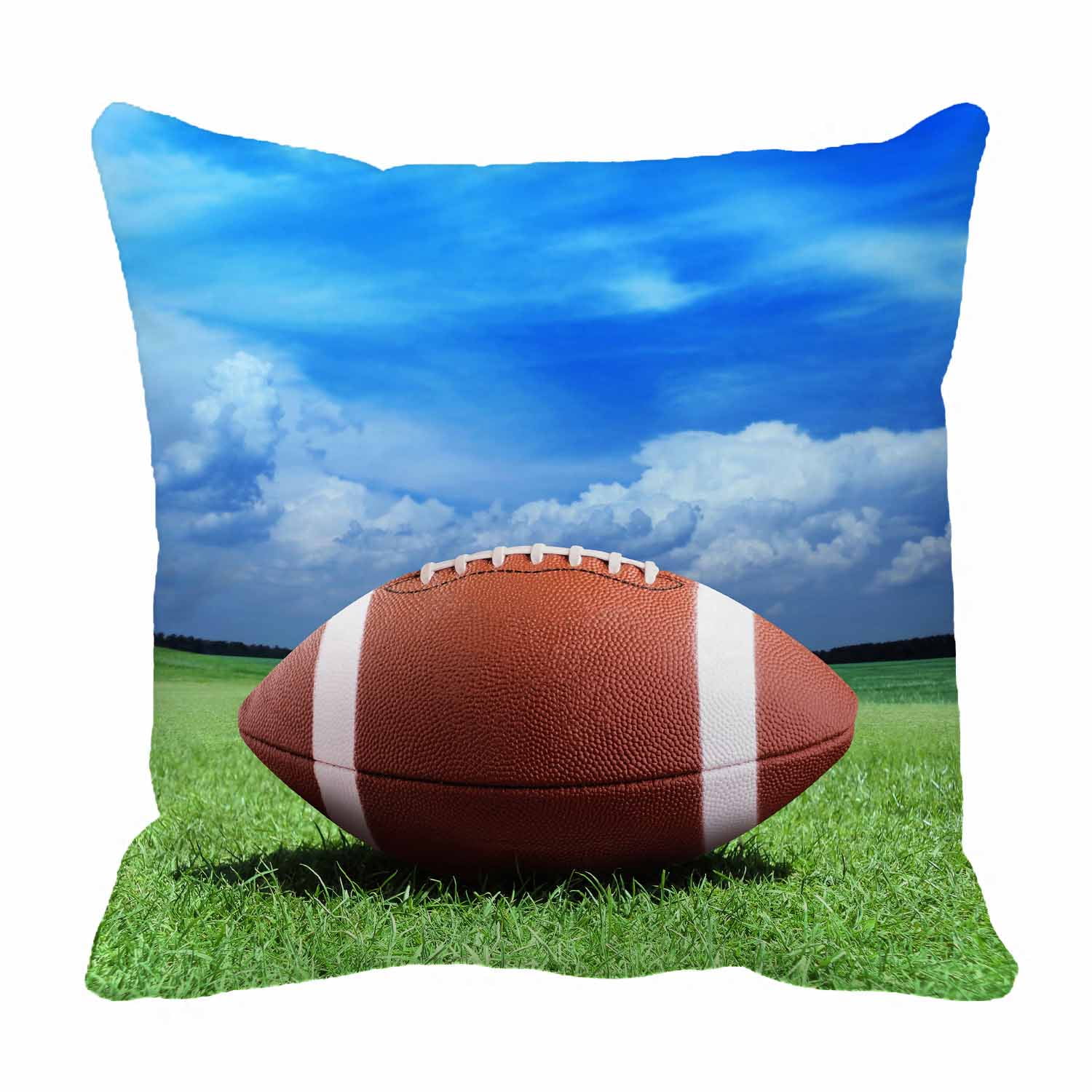 PKQWTM Football On Arena Near The 50 Yard Line Bed Decor Pillow Cases ...