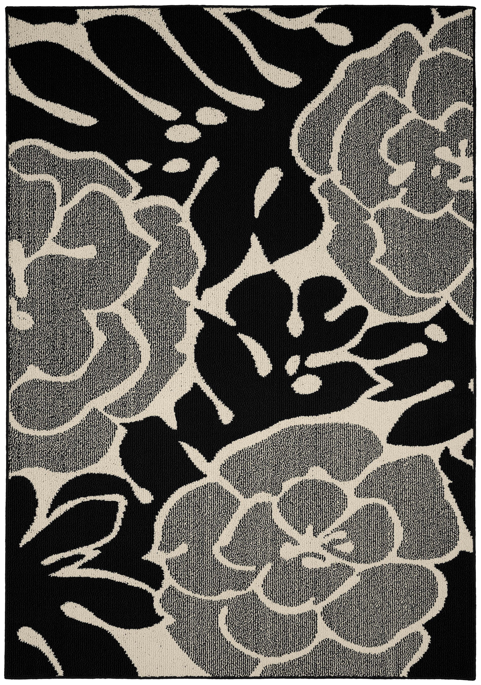 Garland Rug Valencia Black/Ivory 5'x7' Indoor Area Rug - Walmart.com