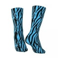 Blue Tiger Print Socks Black Stripes Retro Stockings Quality Outdoor ...