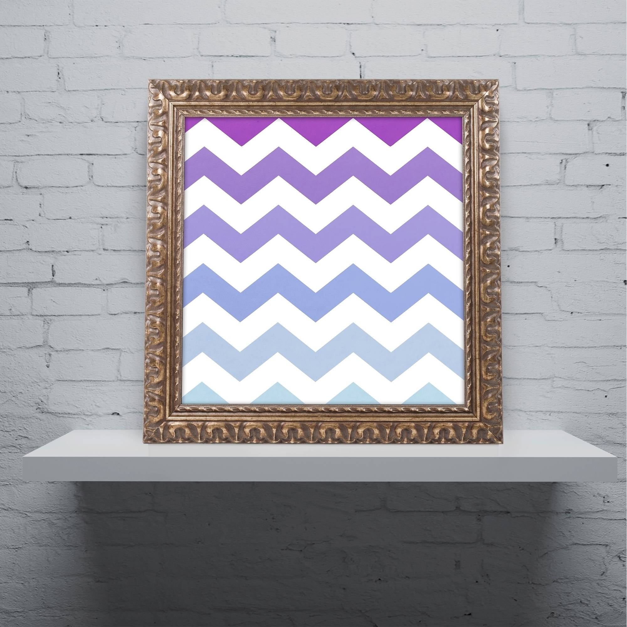 Purple Chevron Frame