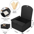 12pack Gift Boxes with Lids,Black Gift Boxes Bulk with Gold Bow Ribbon ...