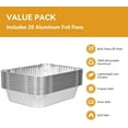 Myst Design Aluminum Foil Pans Half Size, 9×13 Baking Pans, Deep Size ...