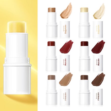 Archer Blush Stick Long-lasting Cover Pores Synthetic Paste Beauty ...