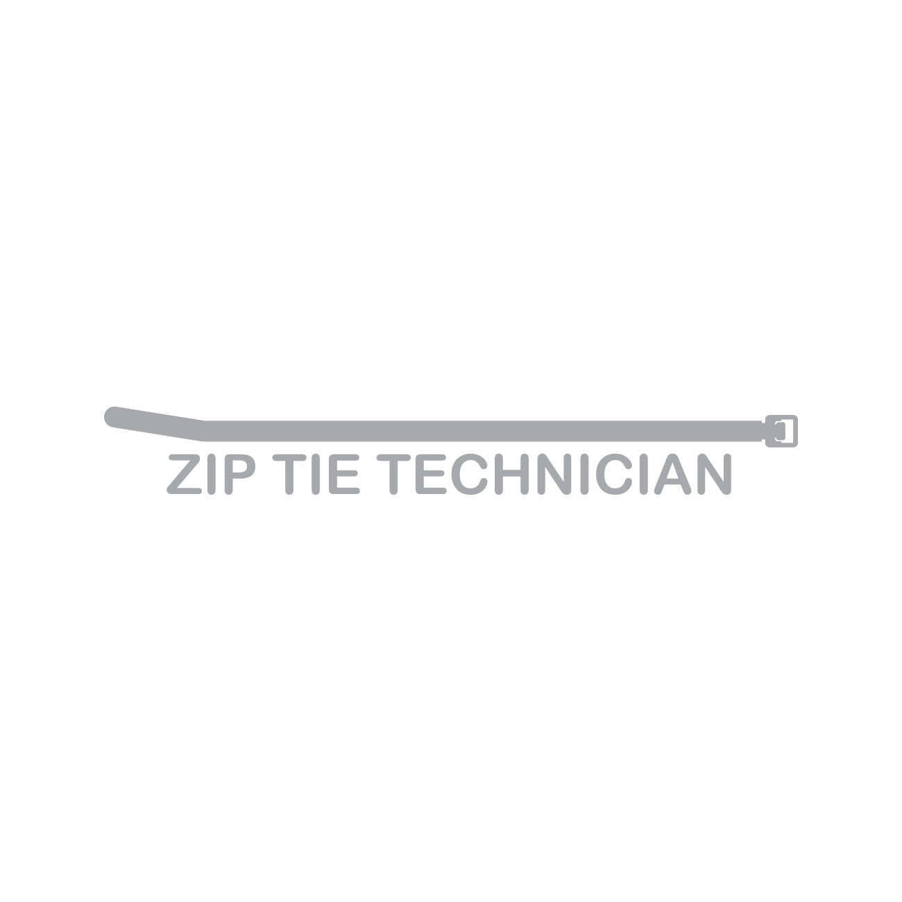 Zip Tie Technician Sticker Decal Die Cut - Self Adhesive Vinyl ...