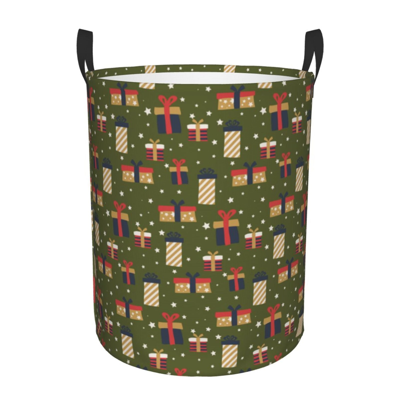 XMXT Collapsible Laundry Basket, Nice Christmas Gift Boxes Print ...