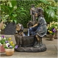 Indoor/outdoor Fountain Statue Resin Garden Sculpture Courtyard Art ...