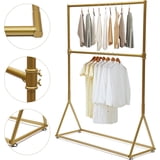 MONIPA Freestanding Garment Rack Metal Clothing Stand Gold Iron Clothes ...